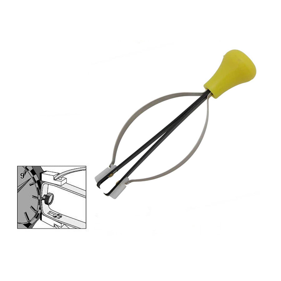 Bergeon 4344-9 hand remover presto tool, removing crowns with split st ...