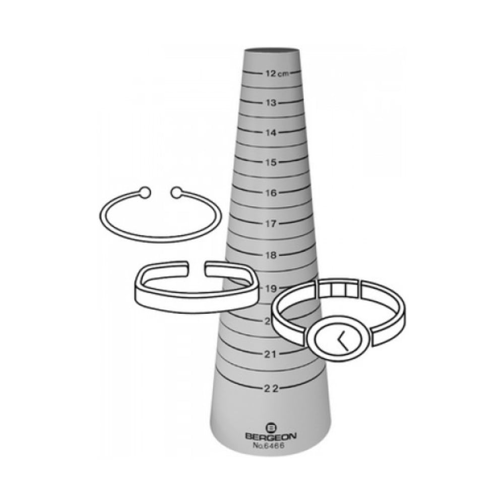 Bergeon 6466 bracelet wrist gauge plastic – WatchmakerShop.com