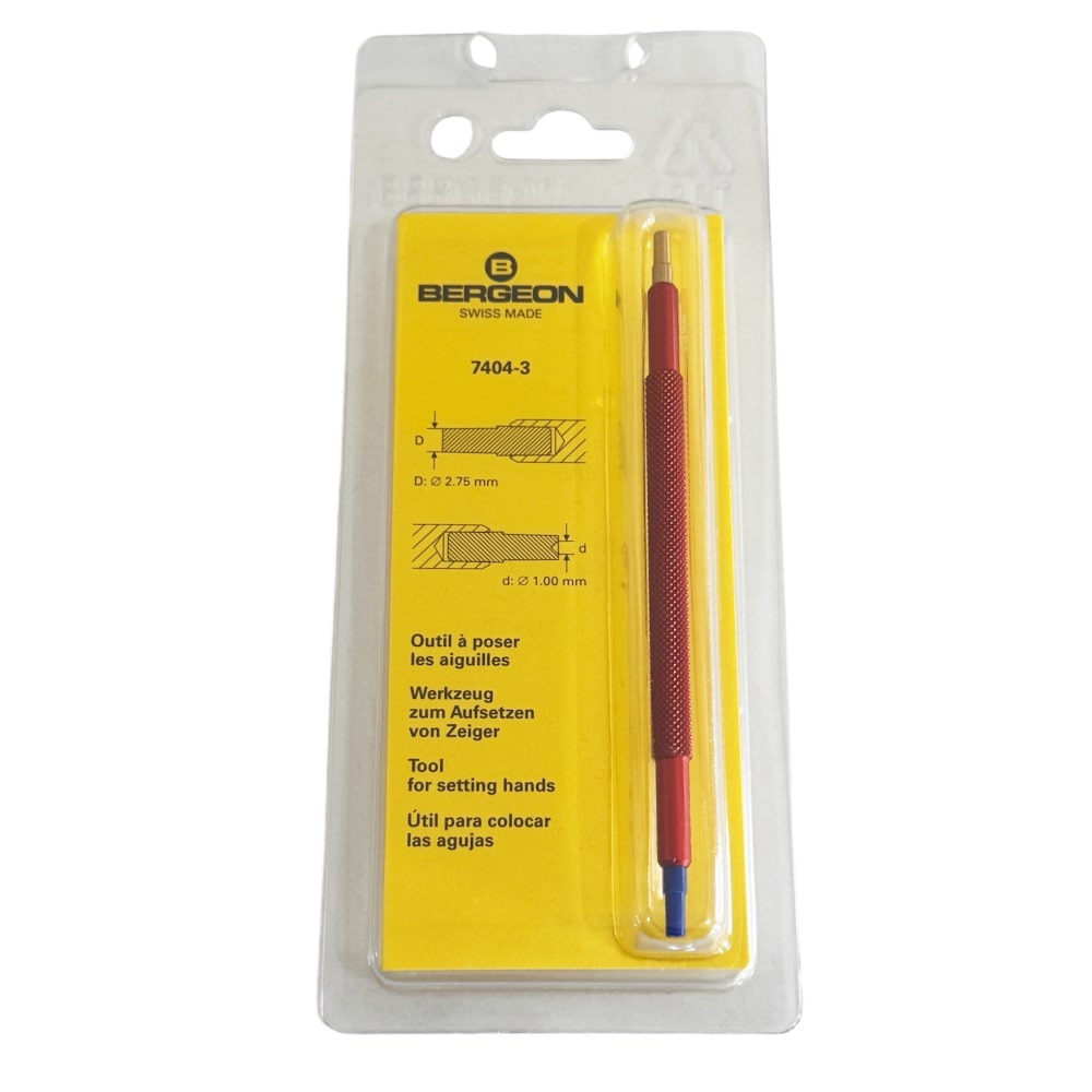 Bergeon 7404-3 hand setting tool with 2 tips Ø 1.00-2.75 mm ...
