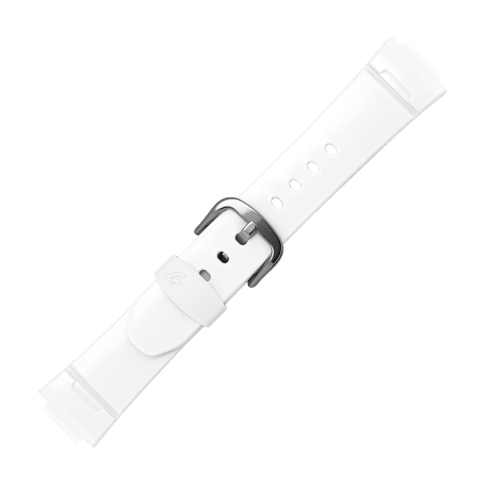 Casio white watch strap 10309272 for BG-5600CK-7, BGA-1000-7B, BGA-100 ...