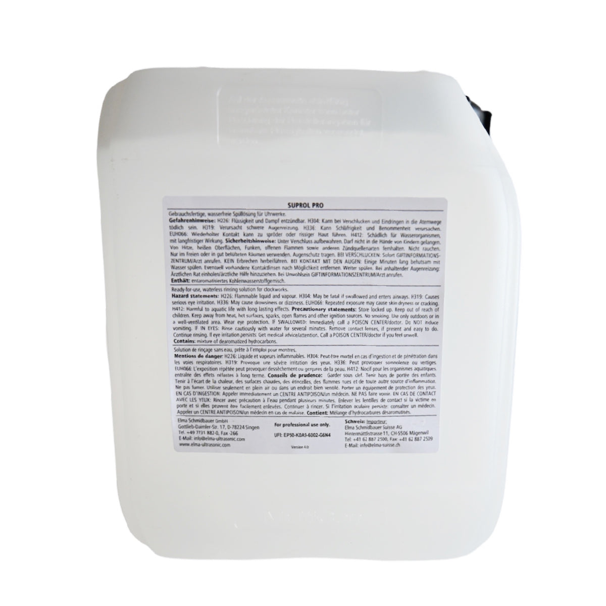 Elma Suprol Pro rinsing solution for watches and clocks, apparatuses ...