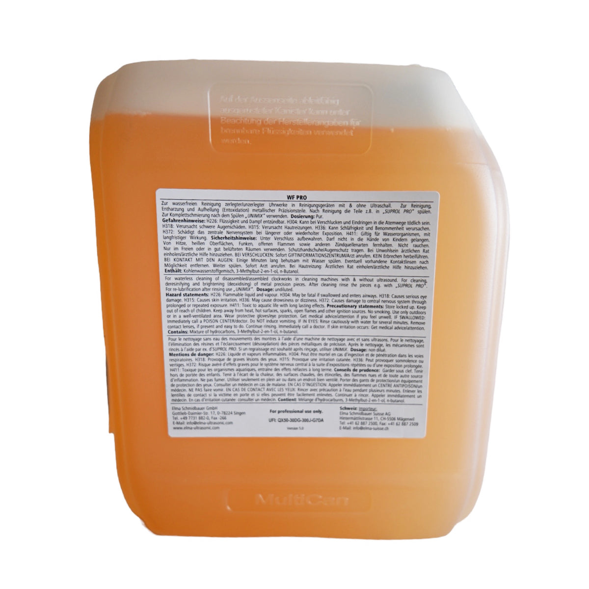 Elma WF Pro watch cleaning solution 5l – WatchmakerShop.com