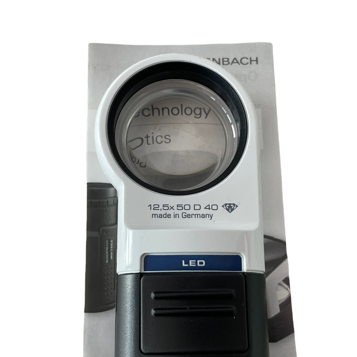 Eschenbach handheld magnifier loupe incl. LED lighting x12.5 ...