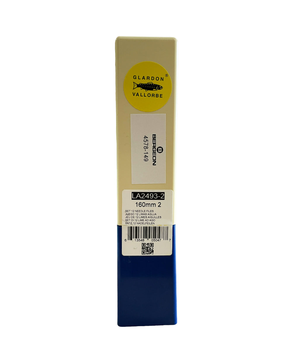 Glardon Vallorbe LA2493-2 precision needle file set of 12 160mm ...