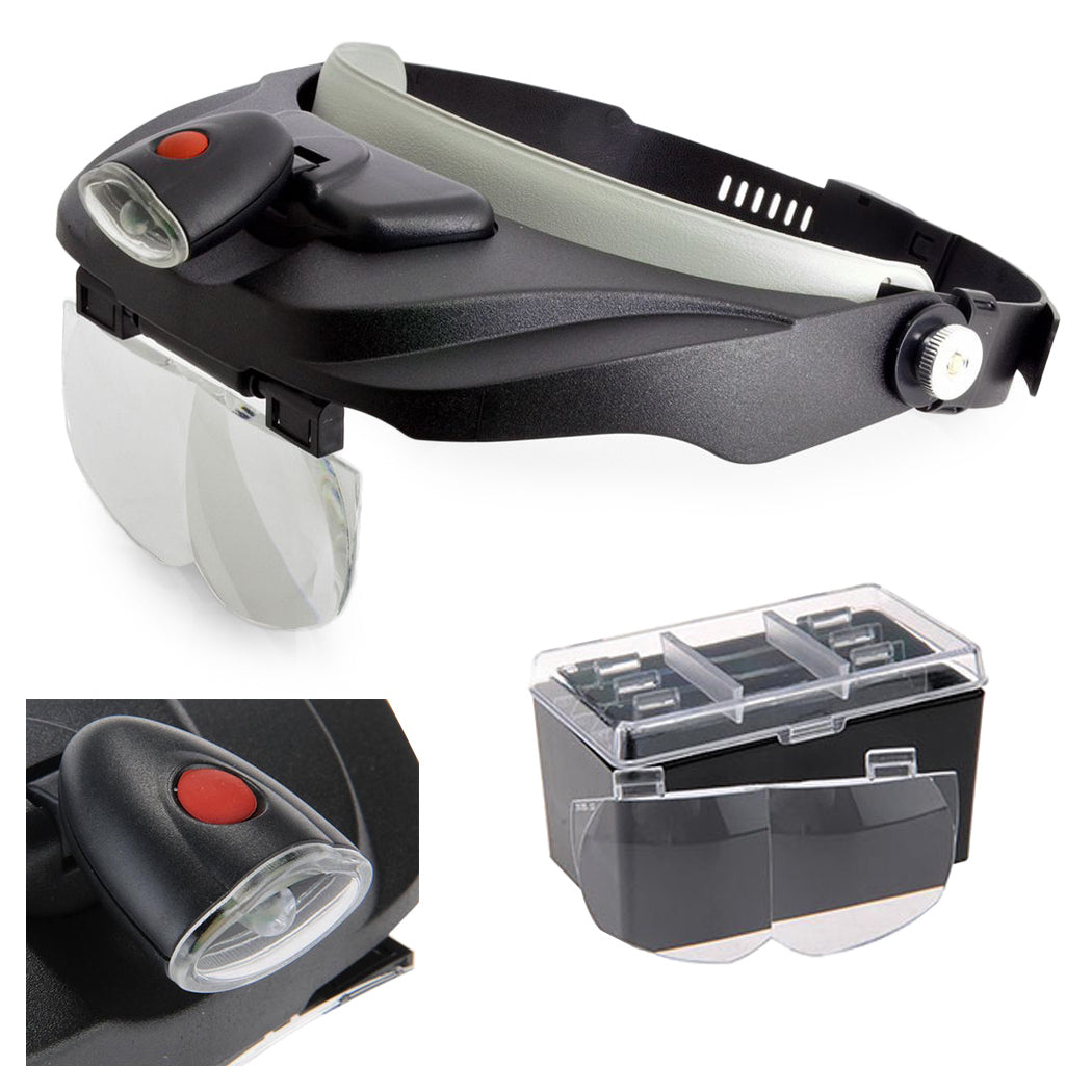 Head magnifier, high-power 3.5x LED glasses – WatchmakerShop.com