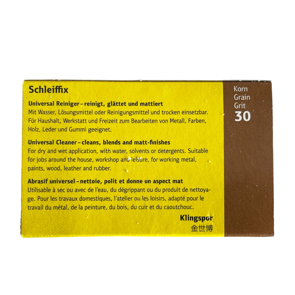 Klingspor Schleiffix universal cleaning block abrasive for metals, gri ...