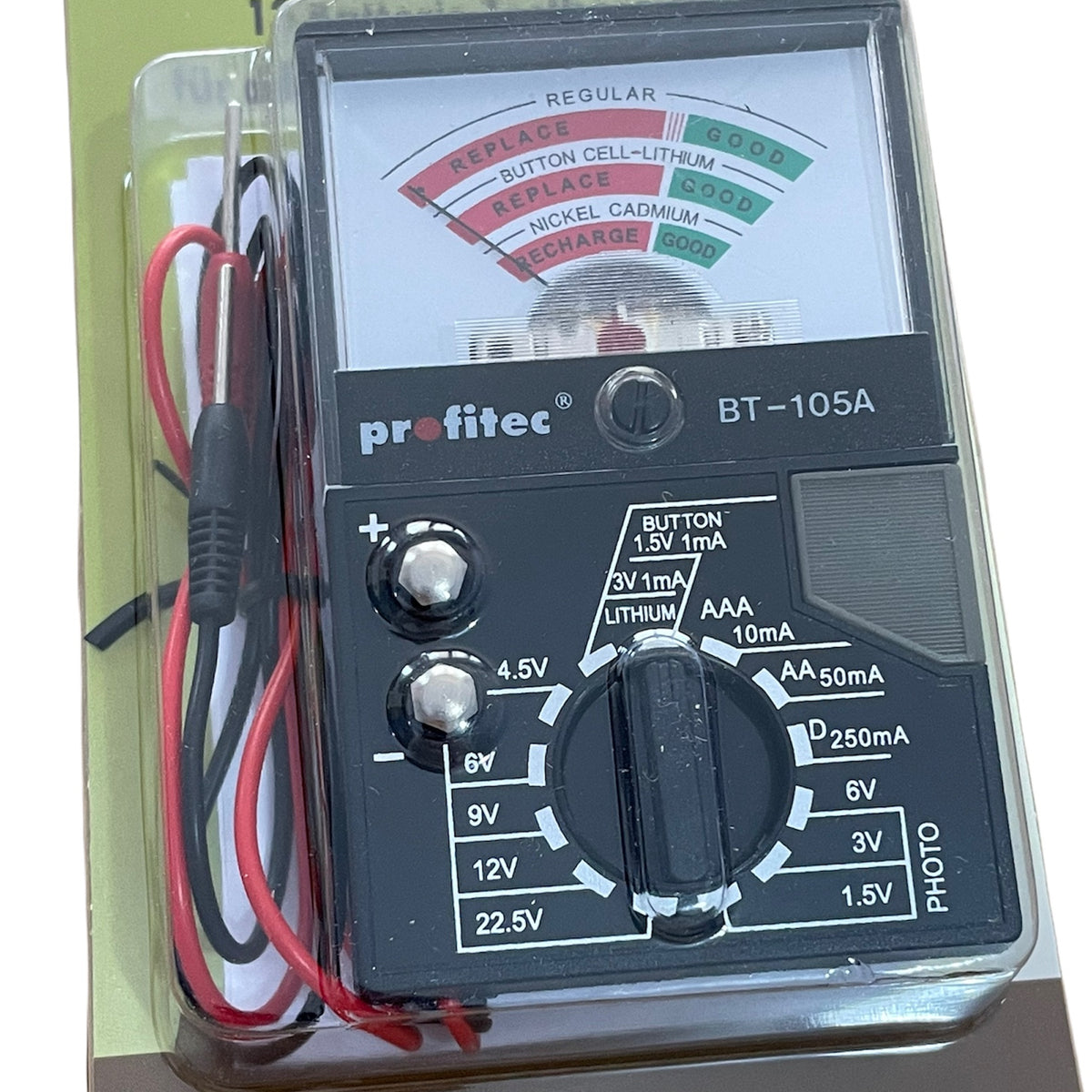Universal Profitec analog battery tester BT-105A – WatchmakerShop.com