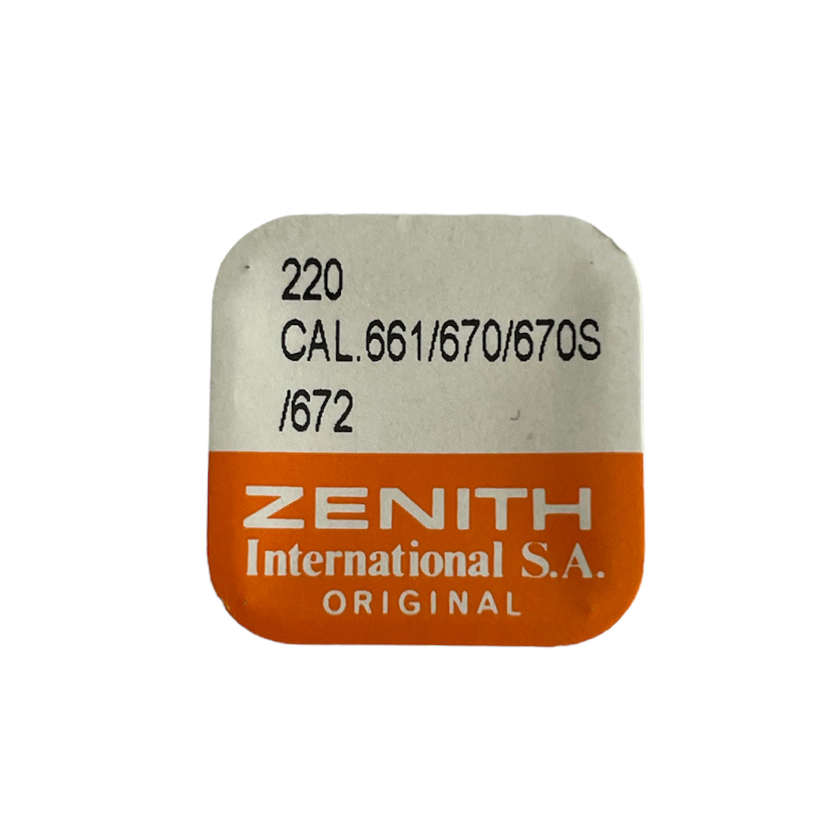Zenith Elite cal 660, 650, 655, 661, 670, 672 second wheel with short ...